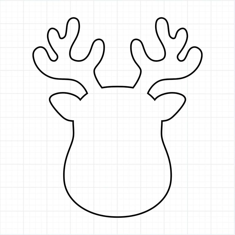 Mini Reindeer Drawing - Etsy UK