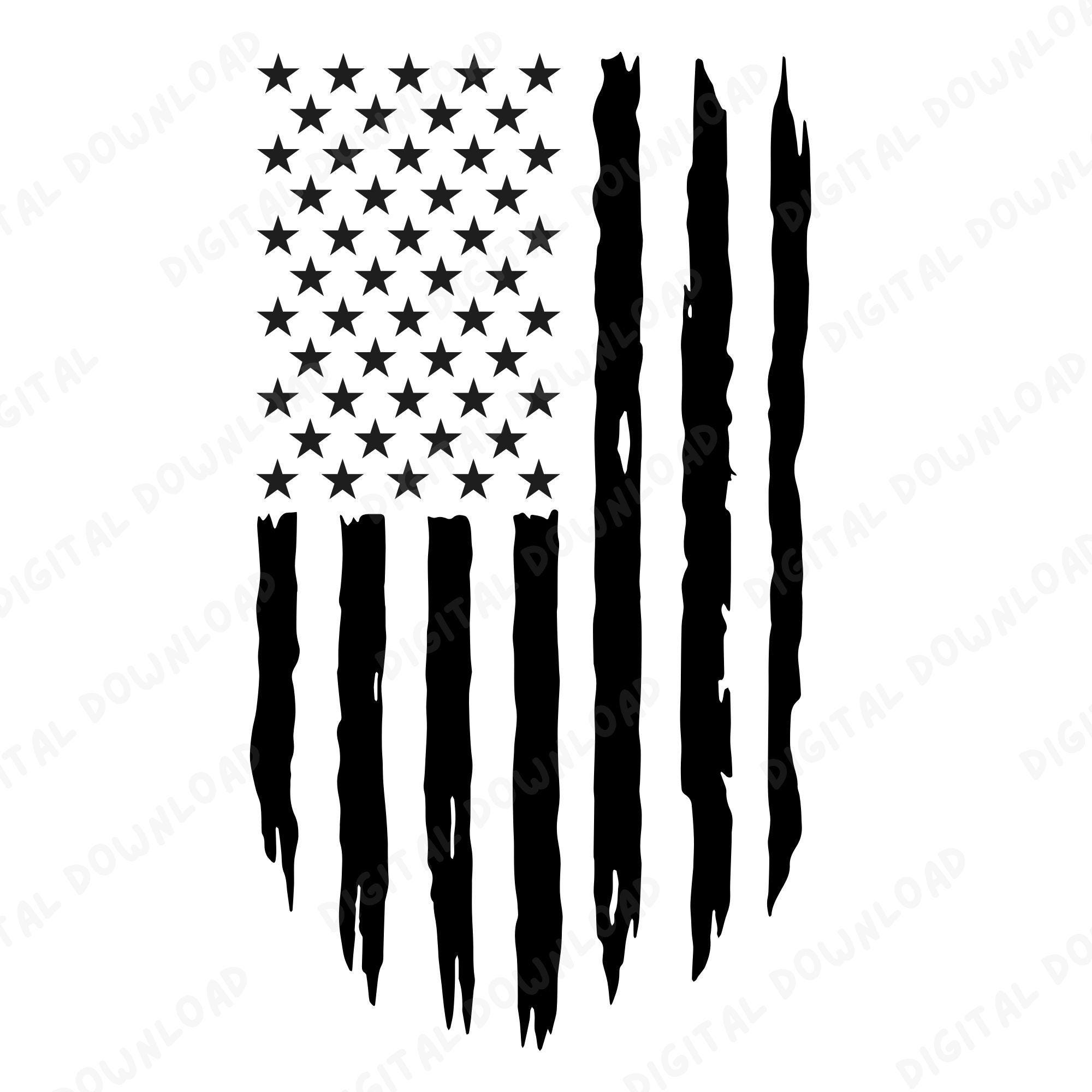 Distressed American Flag SVG PNG | Grunge USA Flag Svg | Rustic ...