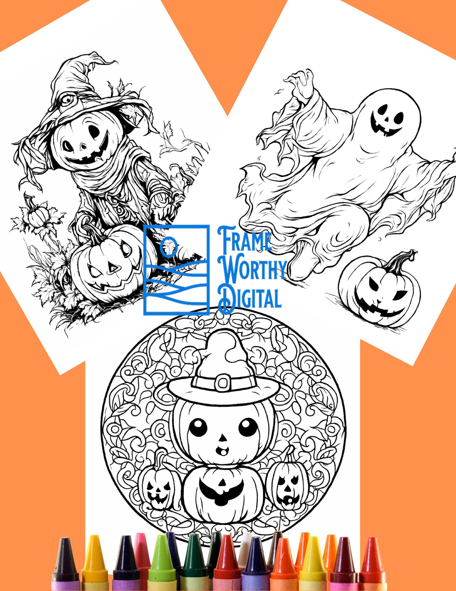 Halloween Coloring Pages for Kids – Over 40 Printable Fun Sheets ...