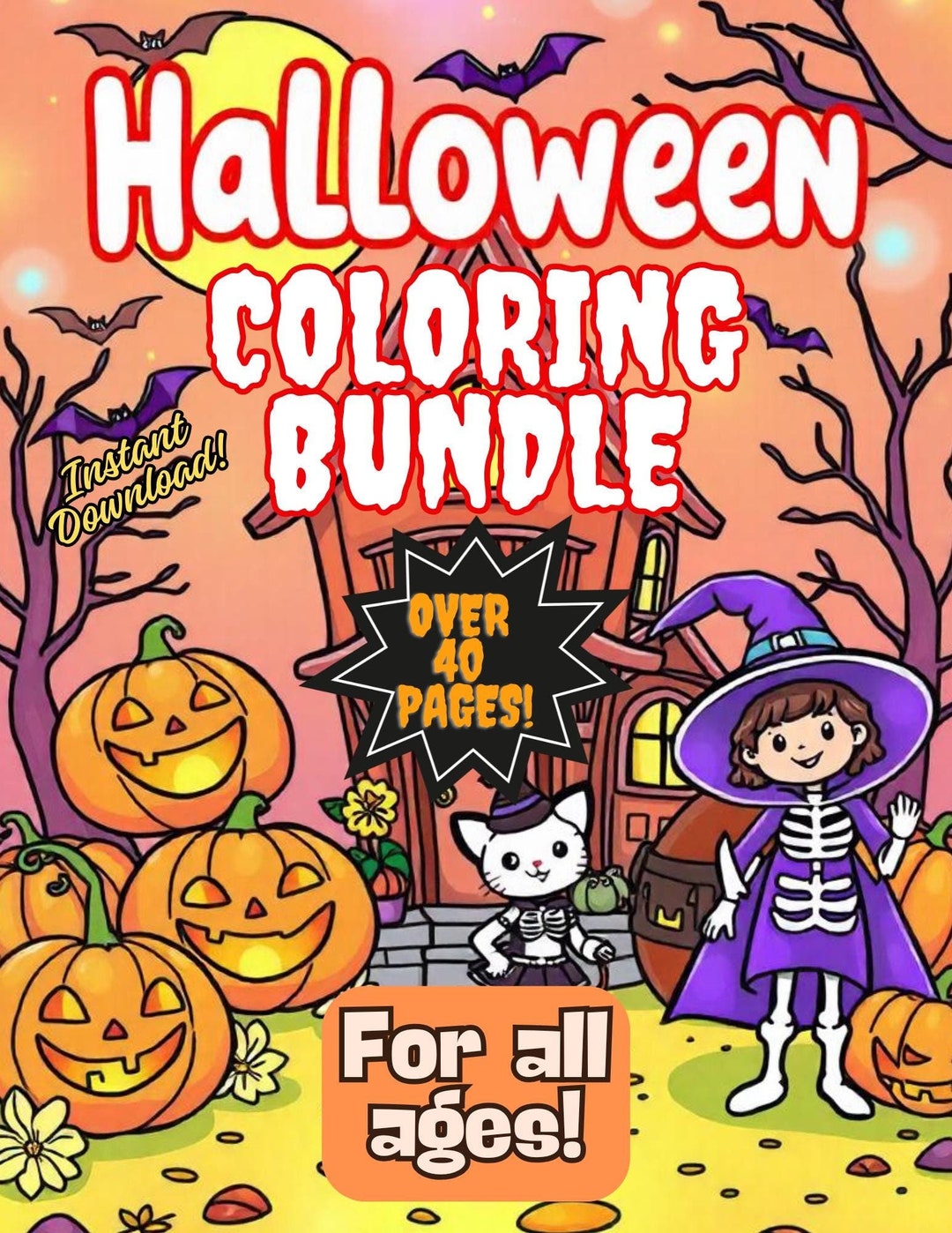 Halloween Coloring Pages for Kids – Over 40 Printable Fun Sheets ...