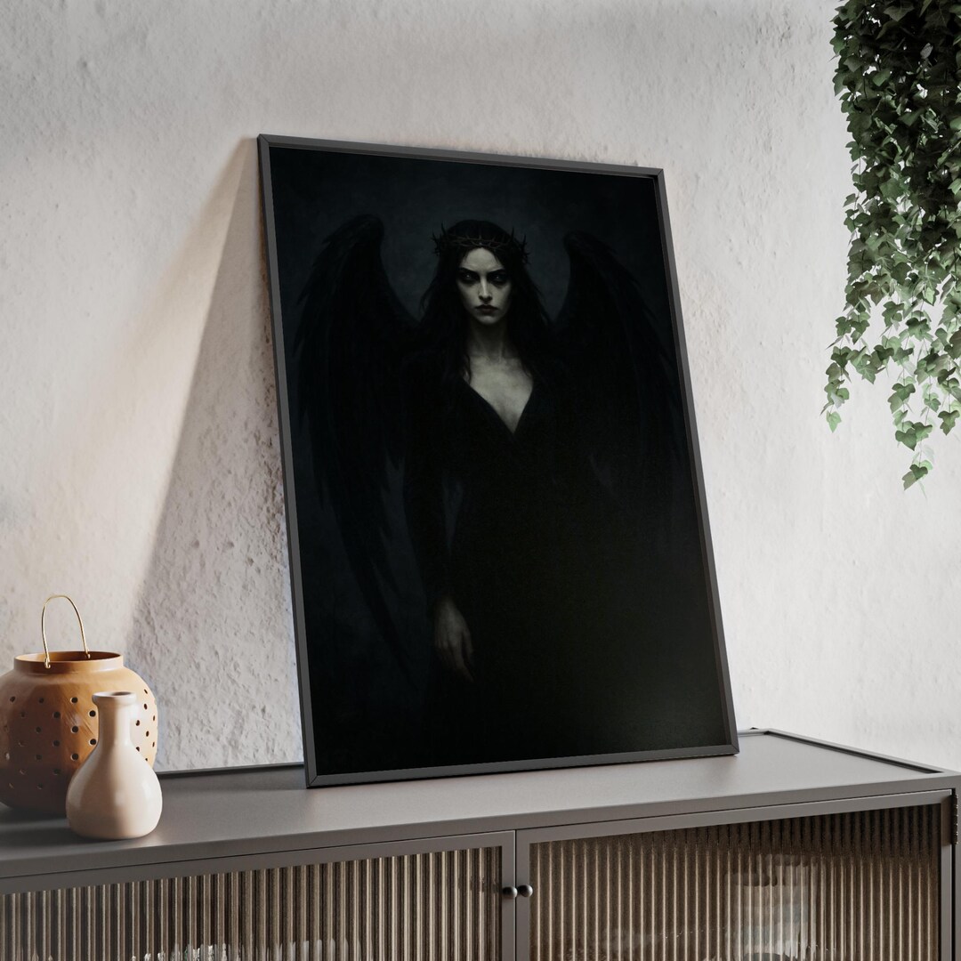 Gothic Lilith Poster | Dark Aesthetic Wall Decor, Alternative Home ...