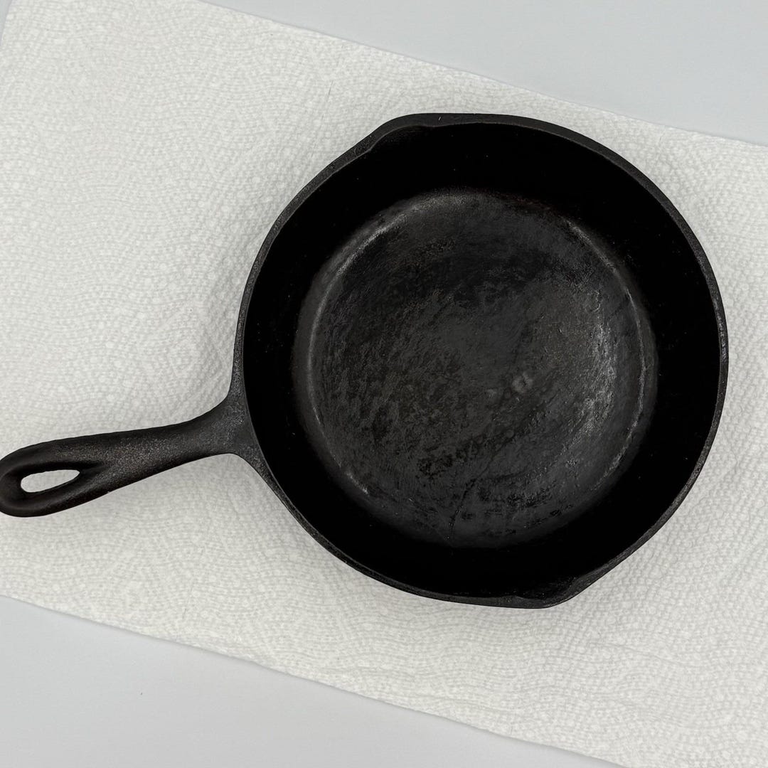 Vintage BSR No. 5 Cast Iron Skillet W/heat Ring 8-1/8" No Spin Made in ...