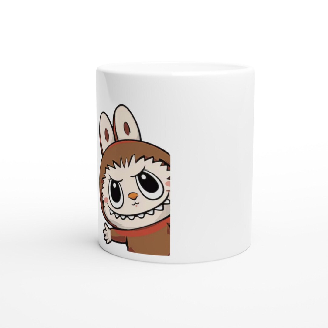 Labubu Mug - Cute Ceramic Coffee Cup - Dishwasher & Microwave Safe ...