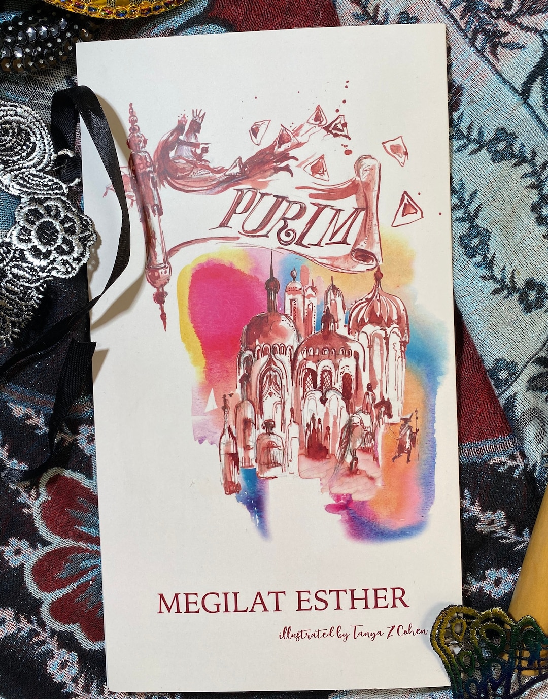 Megillah Esther, Illustrated, 3-fold, Purim Art - Etsy