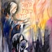 Shabbos Kodesh Jewish Art Print Judaica Art Watercolor - Etsy