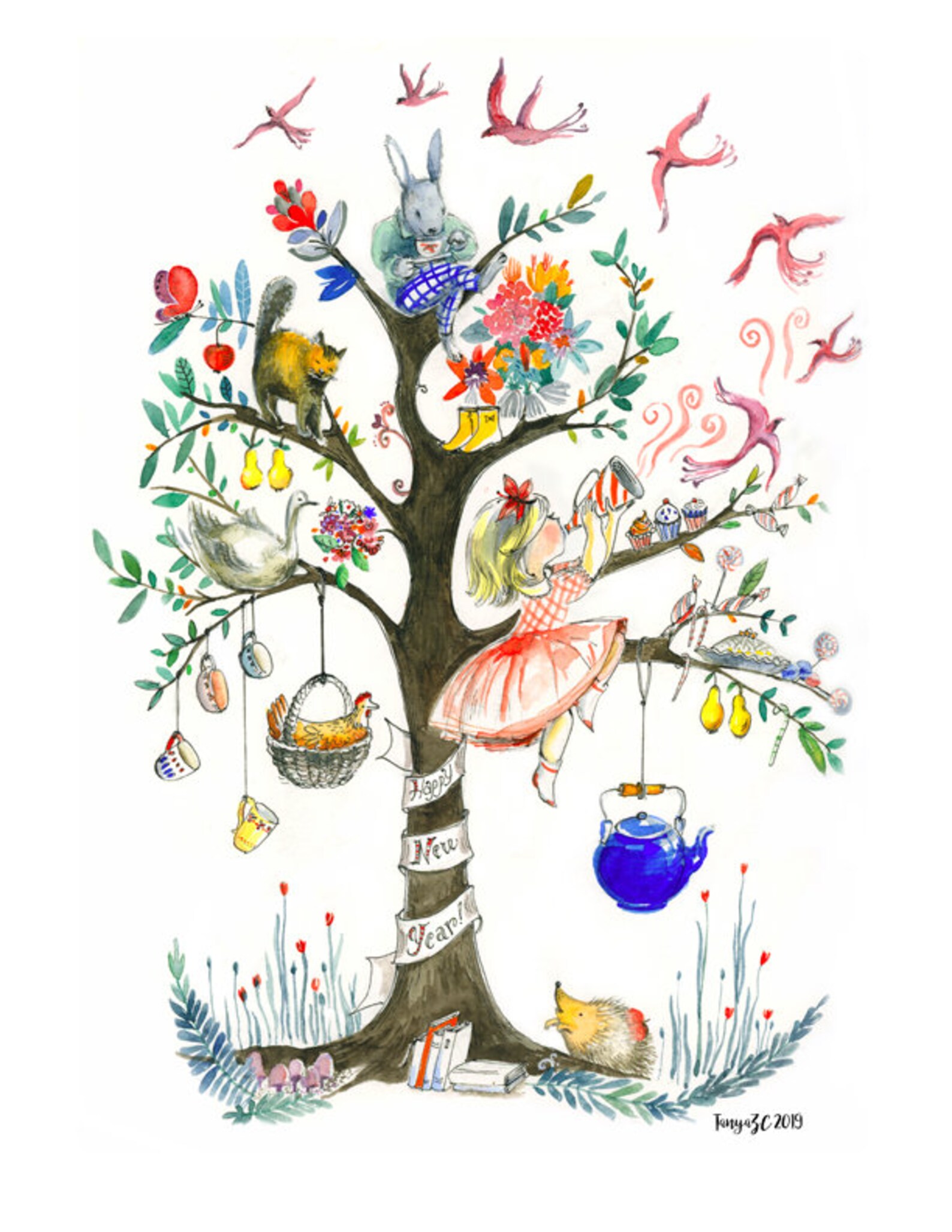 The Magic Tree, Art Print, Children/nursery Wall Decor, Watercolor ...