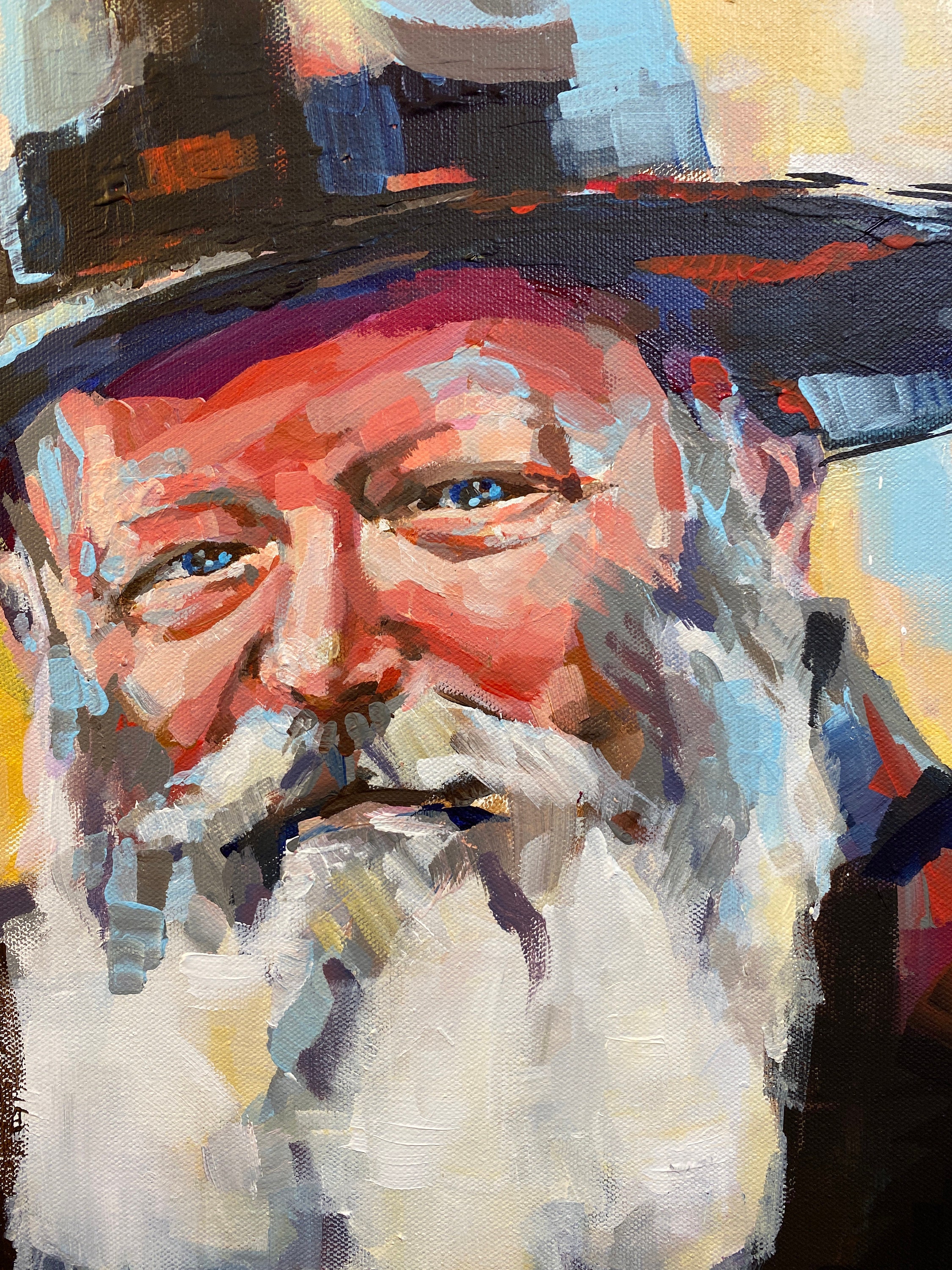 The Rebbe...colorful Portrait.... Print Form an Original Acrylic ...