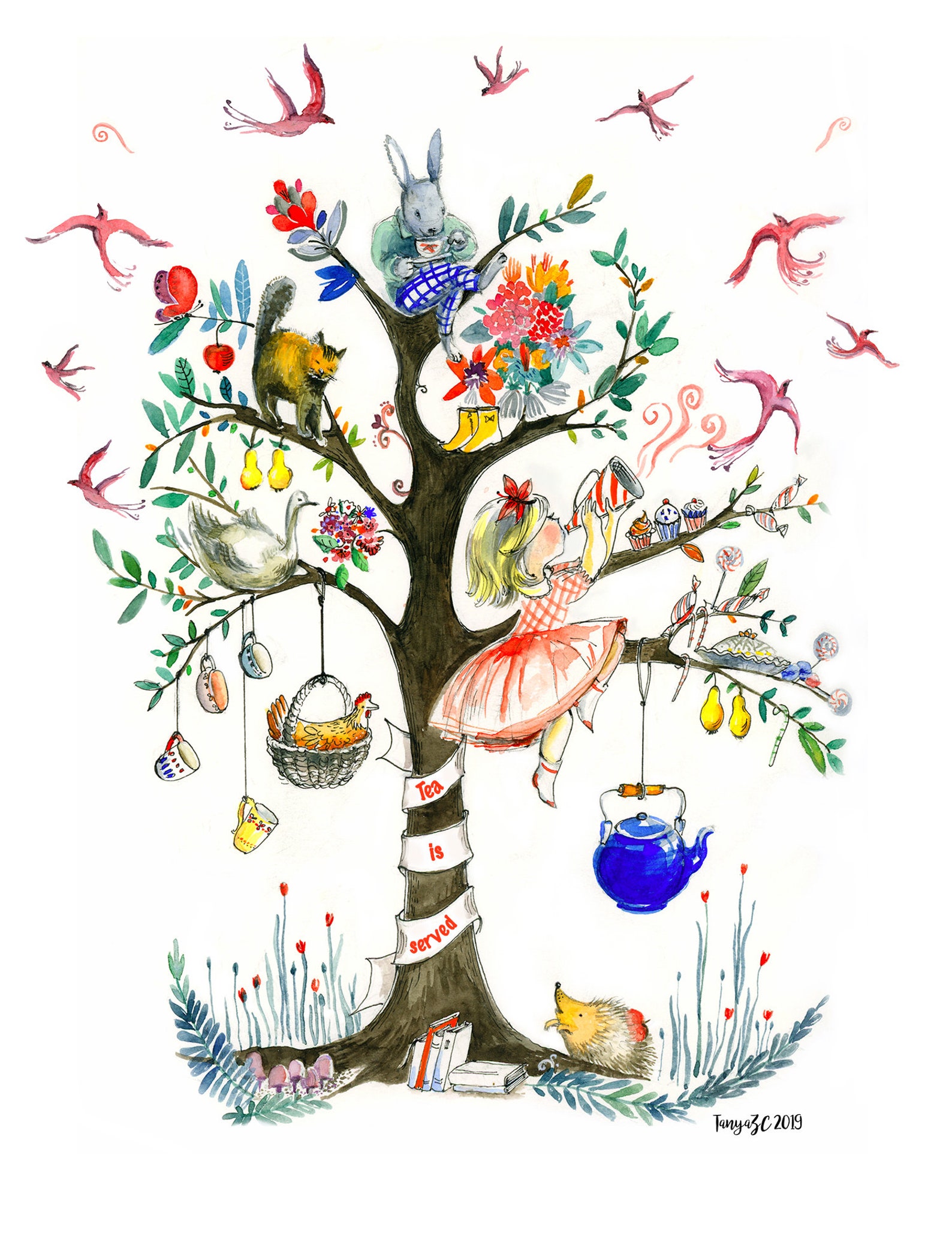 The Magic Tree, Art Print, Children/nursery Wall Decor, Watercolor ...