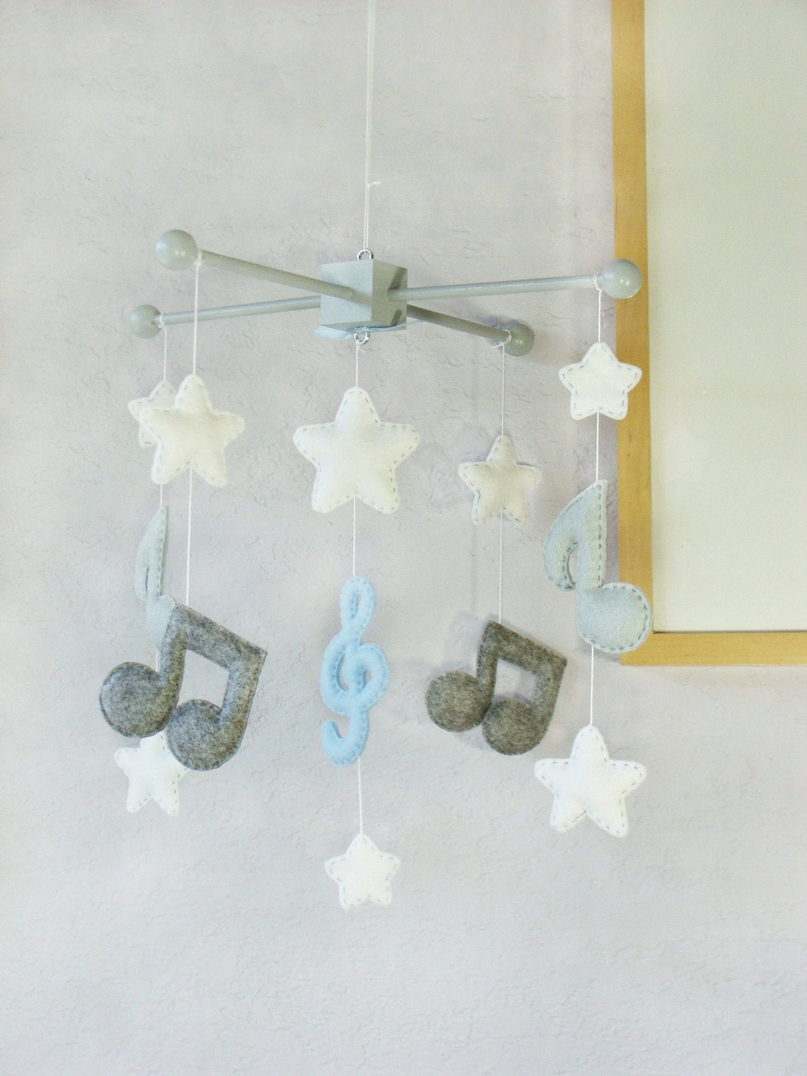 Music Note Mobile: Modern Boy Room Musical Note Decor Music - Etsy