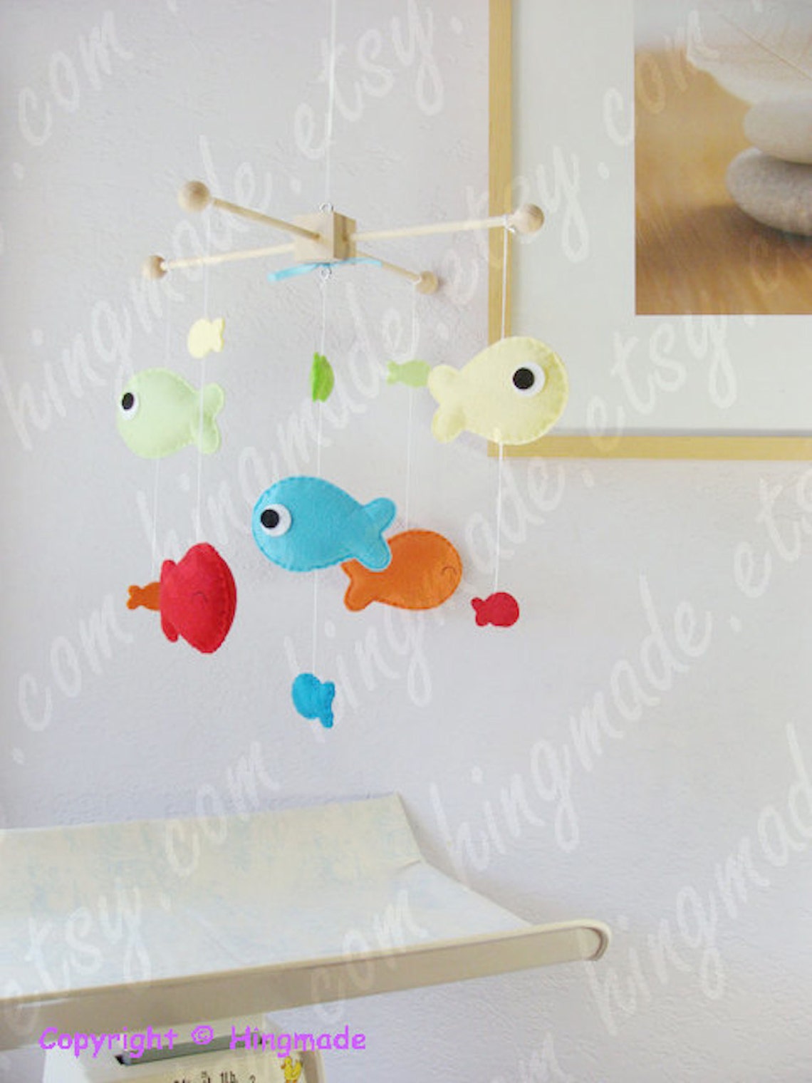 Fish Baby Mobile: Under the Sea Nursery Decor, Baby Boy Goldfish Cot ...