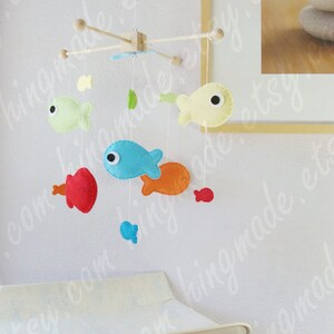 Fish Baby Mobile: Under the Sea Nursery Decor, Baby Boy Goldfish Cot ...