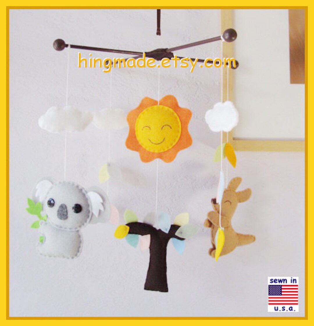 Baby Mobile Koala Mobile Kangaroo Mobile Nursery Decor - Etsy