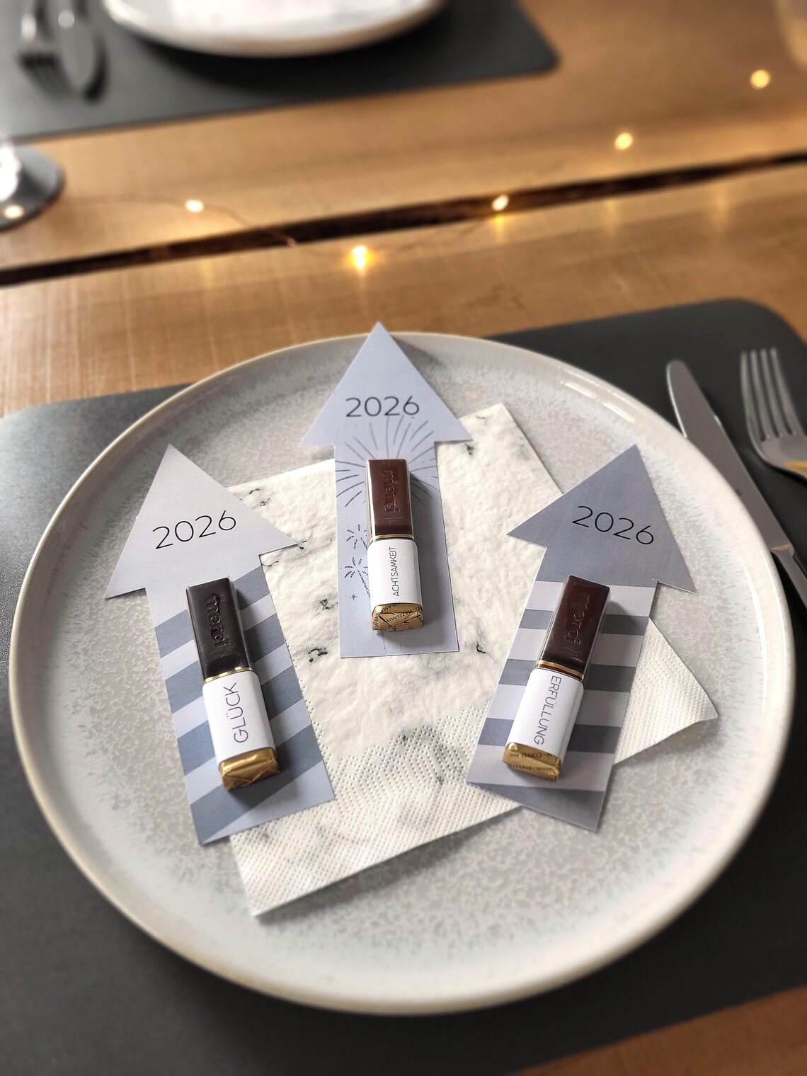 New Year's Rocket Chocolate Wrapper Printable | 2026 DIY Favors ...
