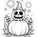 Printable Halloween Coloring Book – Spooky Night Doodles for Kids ...