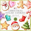 Watercolor Christmas Cookies Clipart - Christmas Gingerbread ...