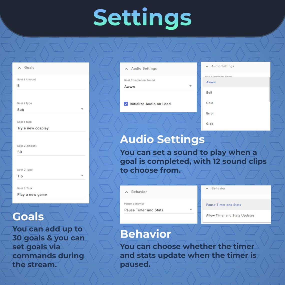Megathon Widget - Twitch Subathon Countdown Timer, Goals, Timer, Commands, Customizable Widget ...