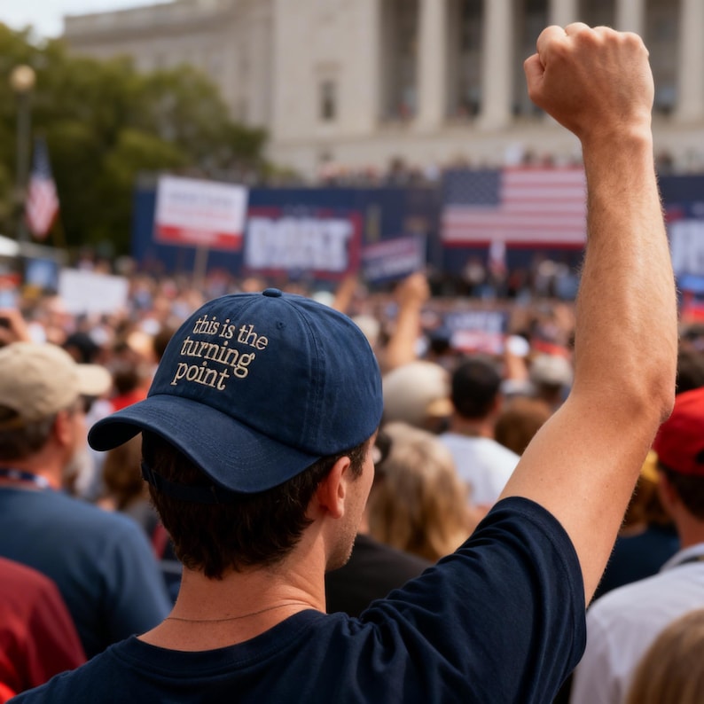 Charlie Kirk This is the Turning Point Hat, Embroidered Hat, Political ...
