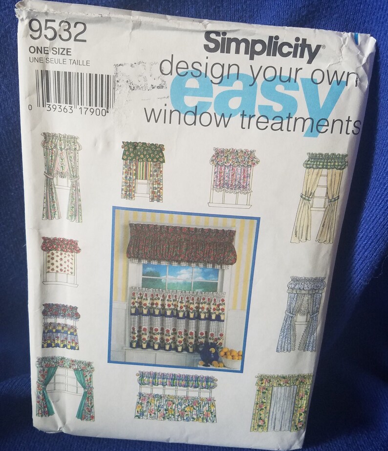 New Uncut Sewing Pattern 9532 Simplicity Pattern Design Your Valance ...