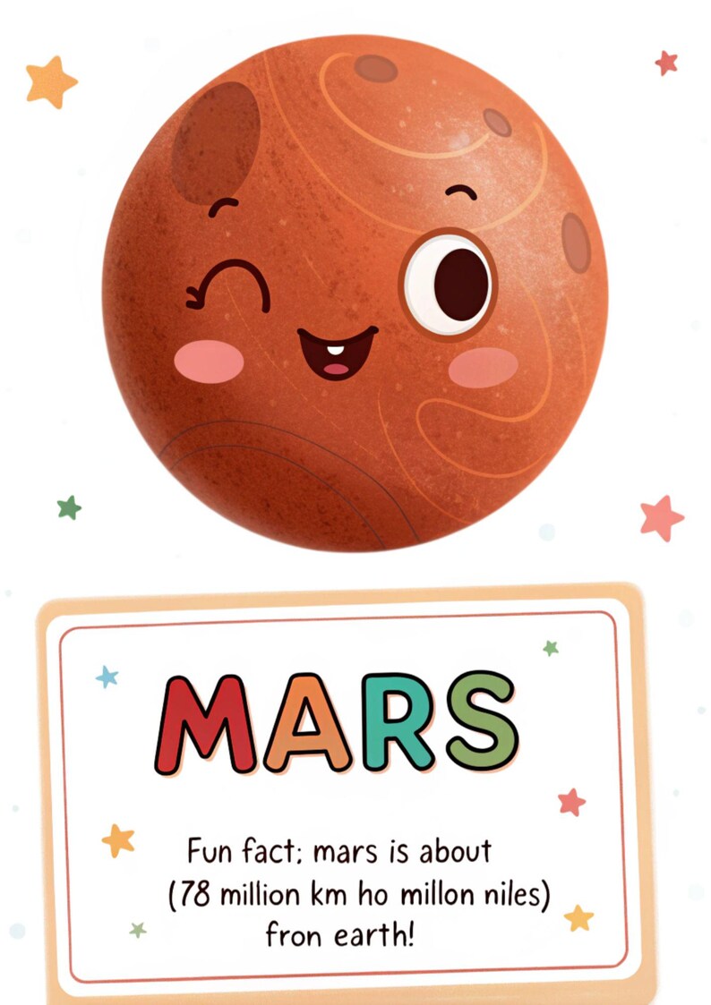 Solar System Flashcards for Kids: Learn Planets With Fun Facts and ...