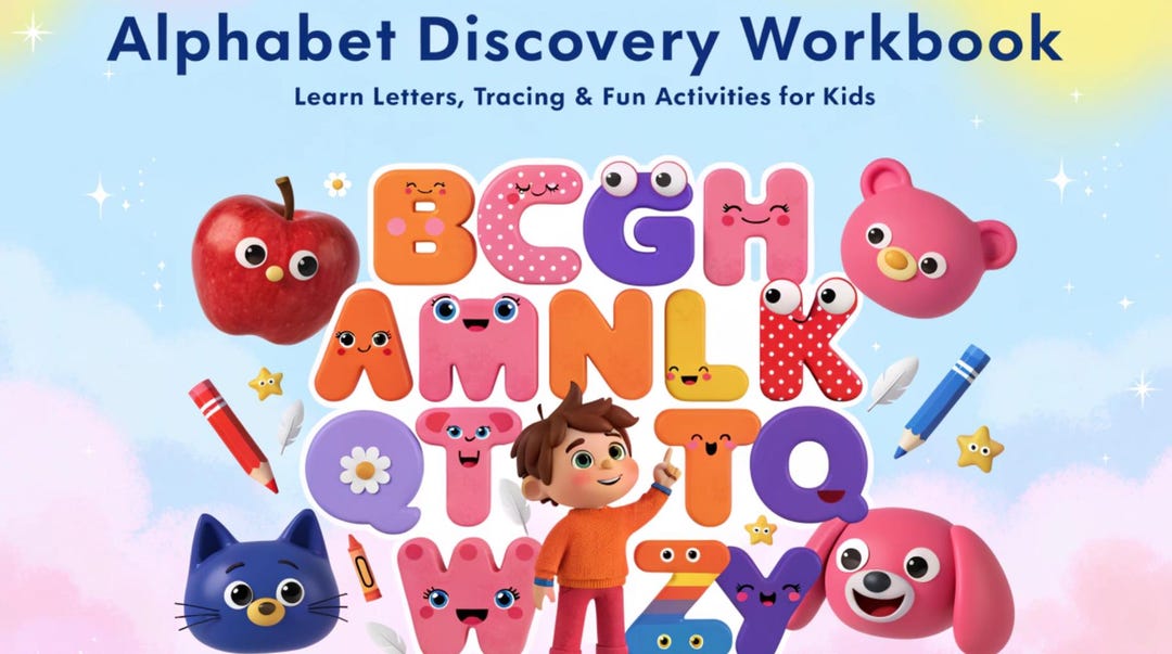 The Alphabet Discovery Workbook - Etsy