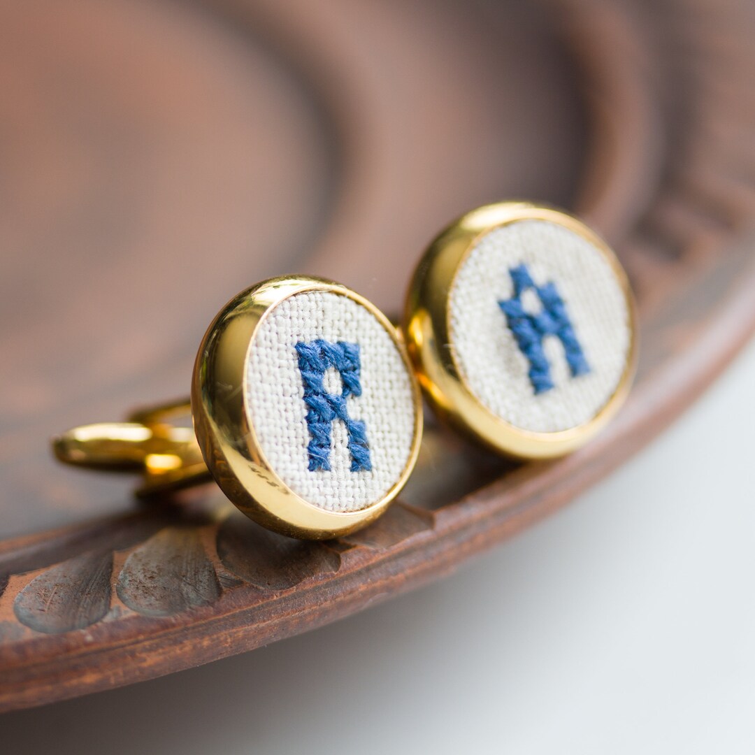 Personalized Cufflinks, Initials Cufflinks for Groomsmen, Custom ...