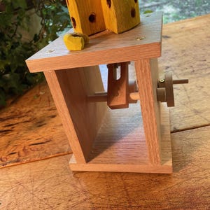 Mouse Automata, Mouse Figurine, Hand Carved, Comic Figurine, Gift, Folk ...