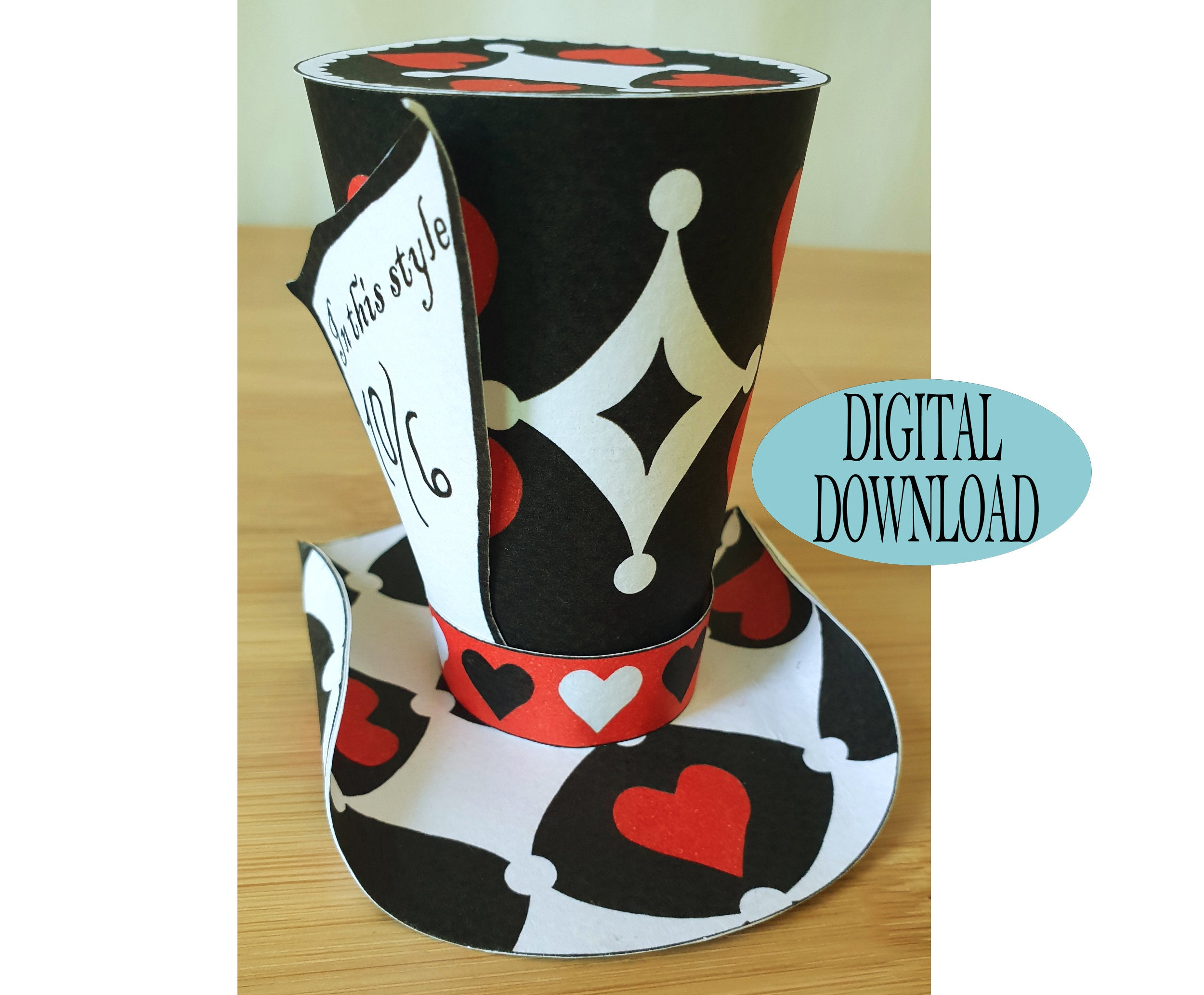 Mad Hatter Hat Stencil