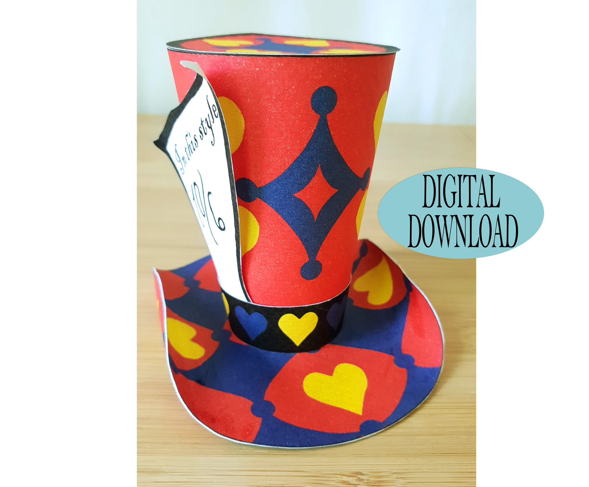 Mad Hatter Hat Printable Template