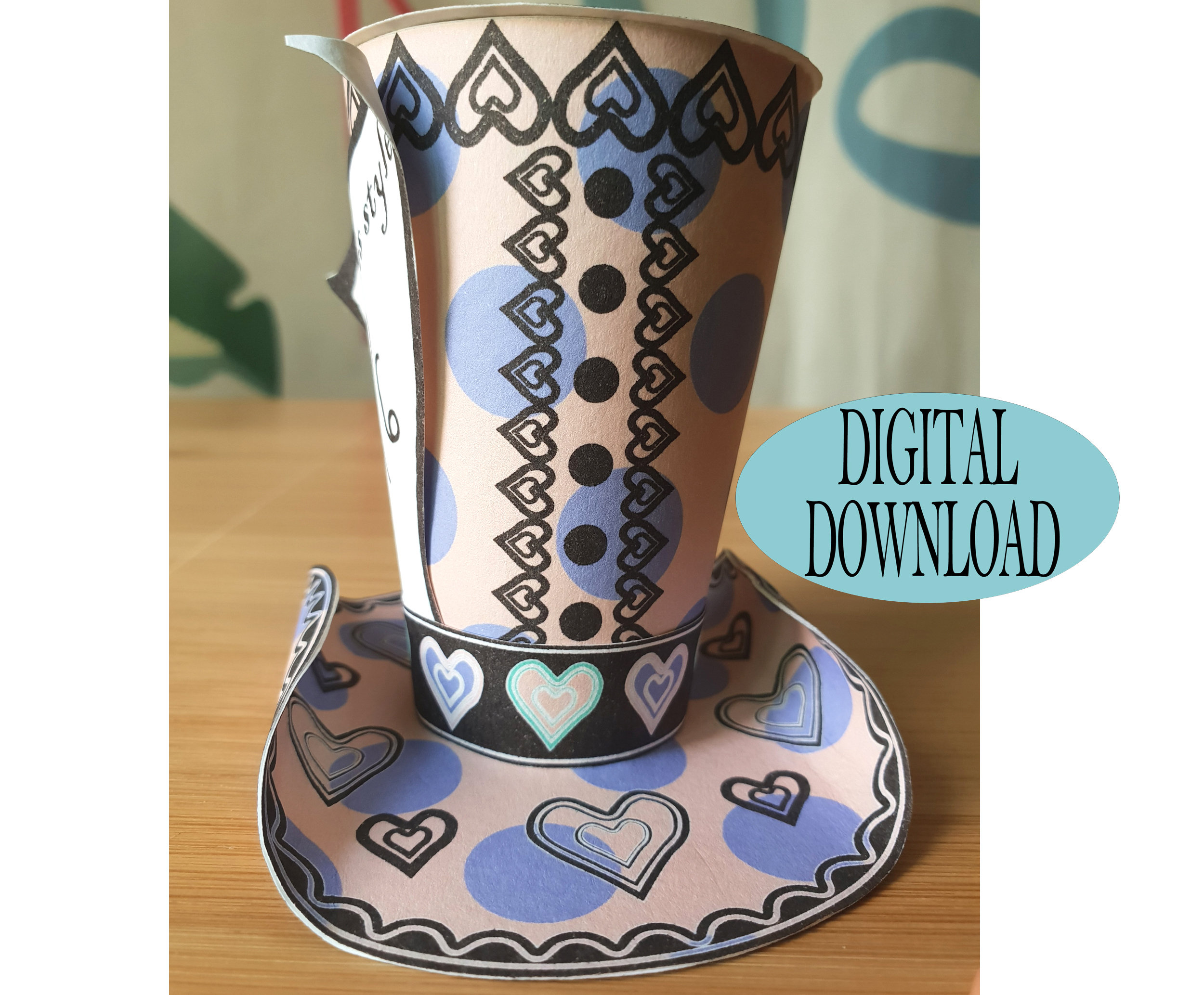 Mad Hatter Hat Printable Template