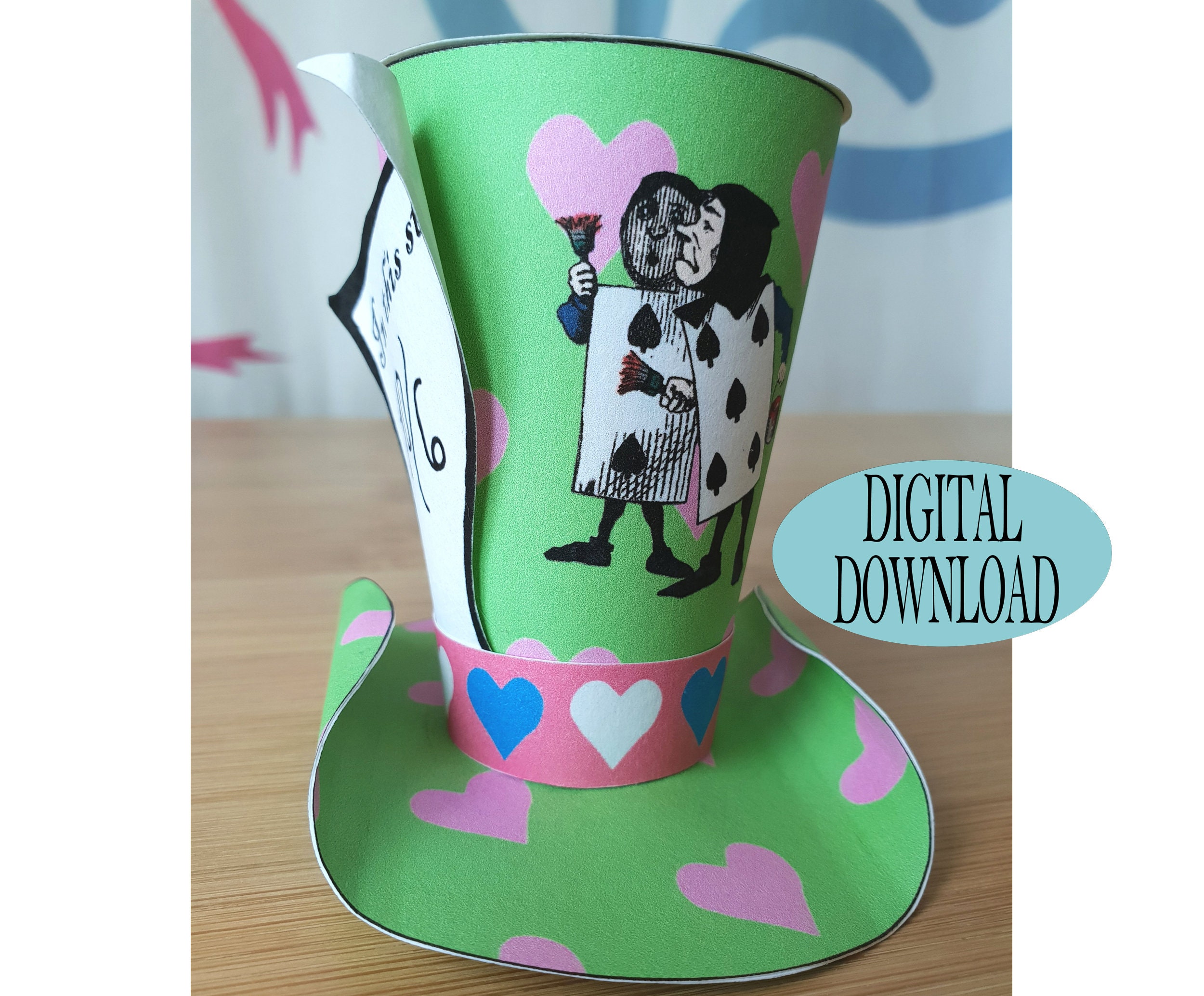 Mad Hatter Top Hat Template