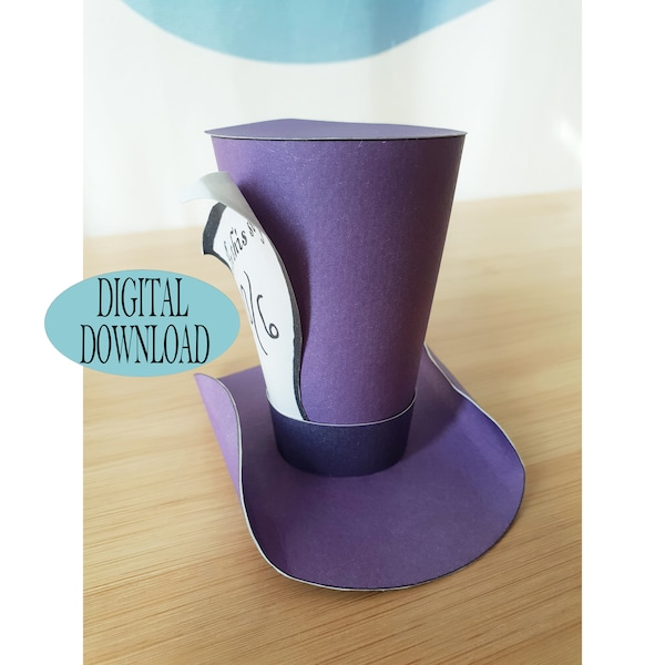 Mad Hatter Top Hat - Etsy
