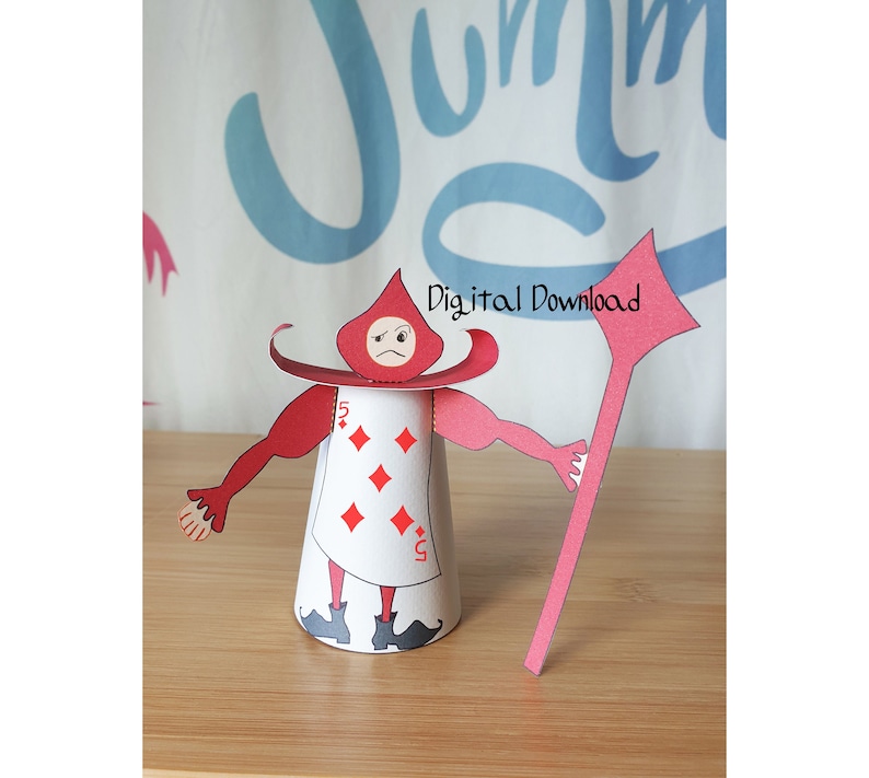Alice in Wonderland Decoration 4.7 Card Soldier - Etsy