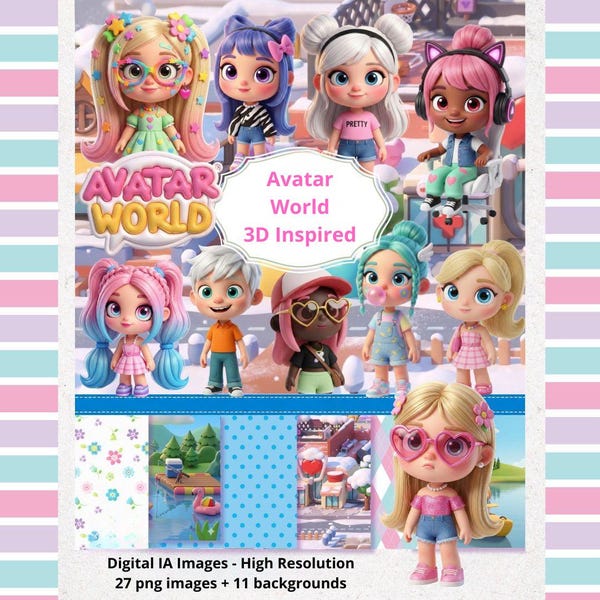 Avatar World Paper Doll - Etsy