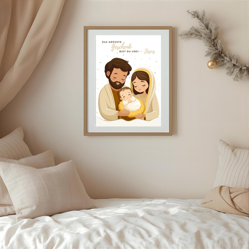 Christian Christmas Posters for Children | A4 Wall Decor | Nativity ...