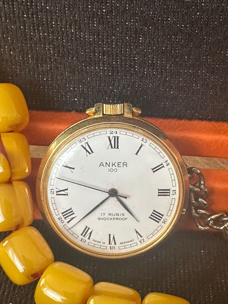 Vintage ANKER 100 Pocket Watch | 17 Rubis Shockproof | Made in Germany ...