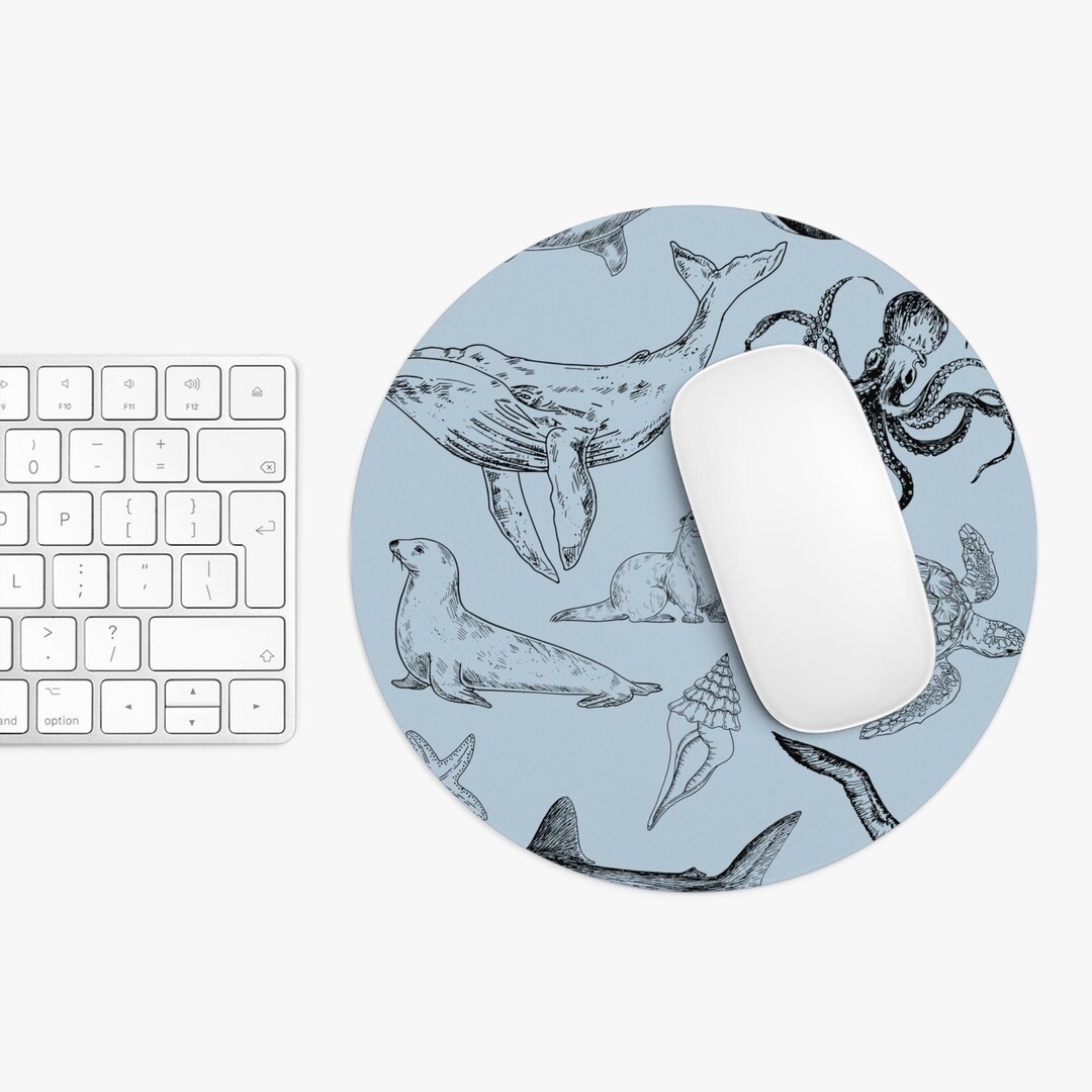 Ocean Life Mouse Pad: Marine Coastal Home Office Decor. - Etsy