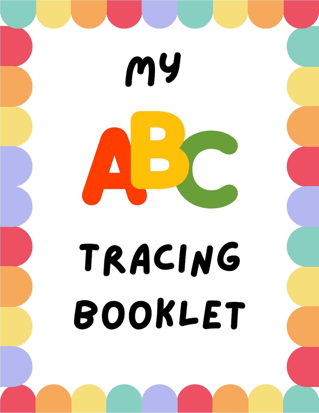 ABC TRACING BOOKLET - Etsy