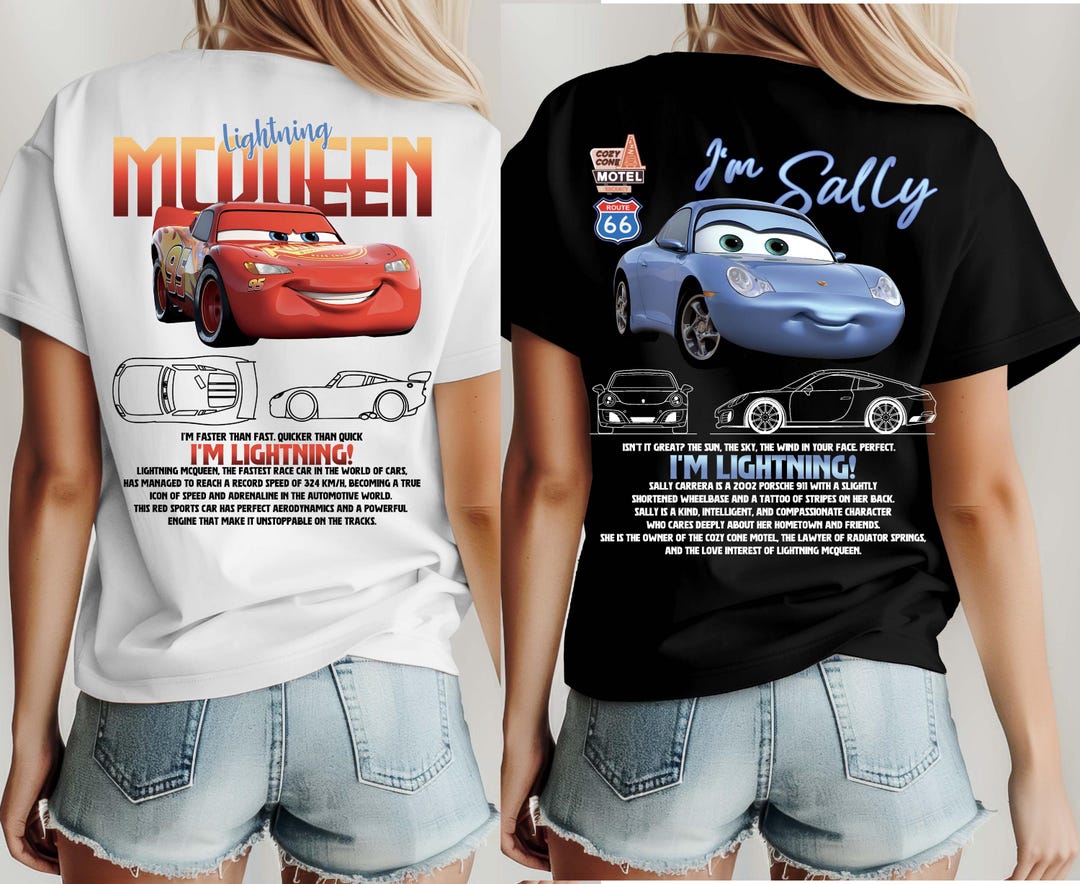 Comfort Colors® Disney Pixar Car Couple T-shirt, Disney Car Matching ...