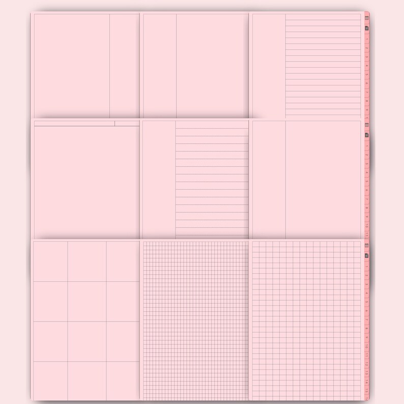 Digital Notebook Templates Undated Planner, for Students, Teachers and ...