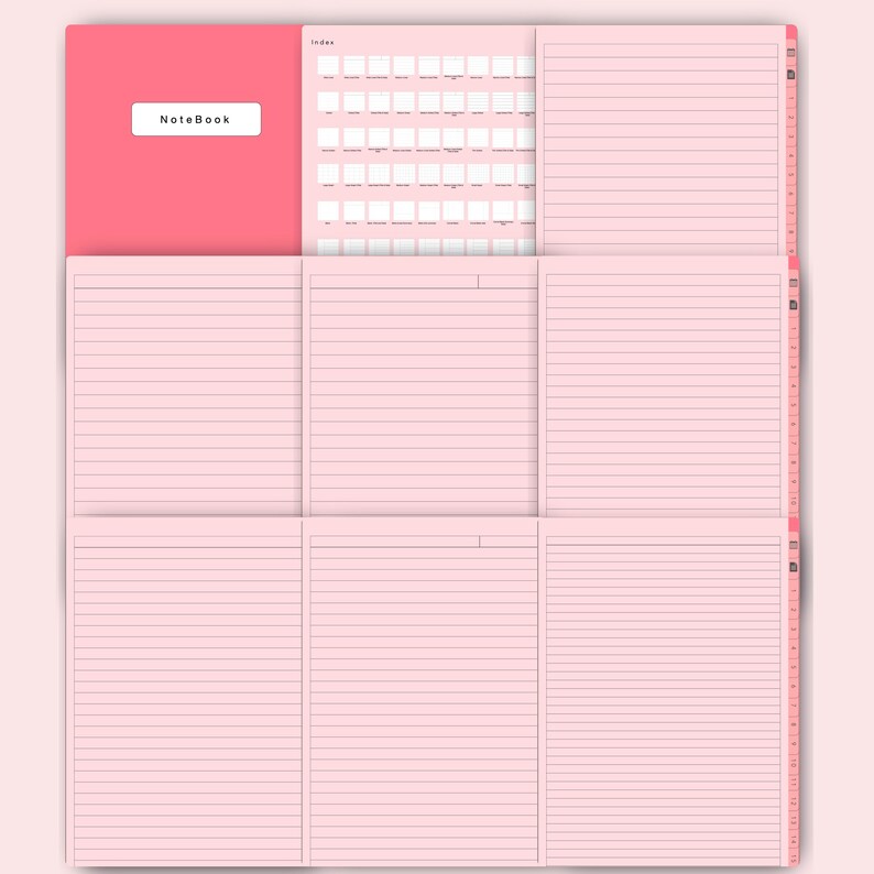 Digital Notebook Templates Undated Planner, for Students, Teachers and ...