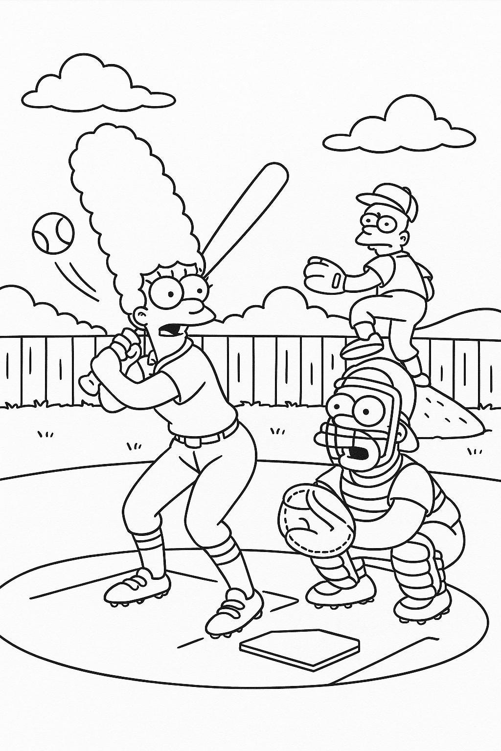 Funny Simpsons-inspired Coloring Book | 10 Printable Pages | Digital ...