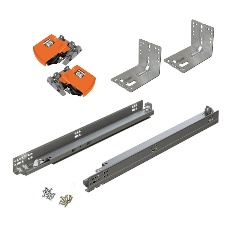 Blum 563H Tandem Drawer Slides W/ Blumotion – Kit W/ Runners, Locks ...