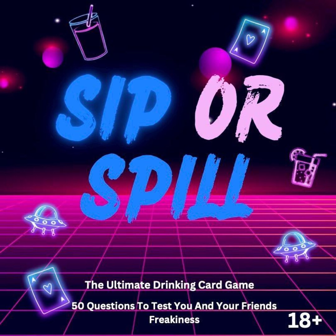 SIP or SPILL Drinking Card Game - Etsy