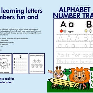ABC Tracing Book for Kids | Alphabet Practice PDF | Number Tracing ...