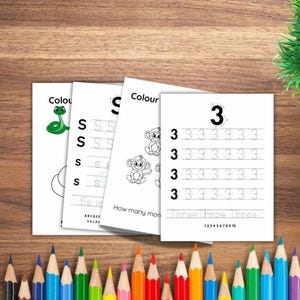 ABC Tracing Book for Kids | Alphabet Practice PDF | Number Tracing ...