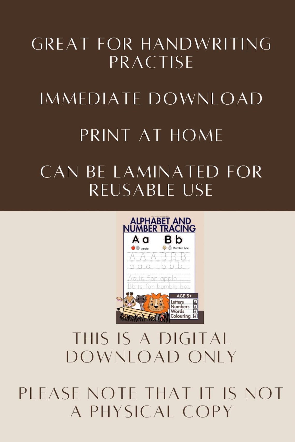 ABC Tracing Book for Kids | Alphabet Practice PDF | Number Tracing ...