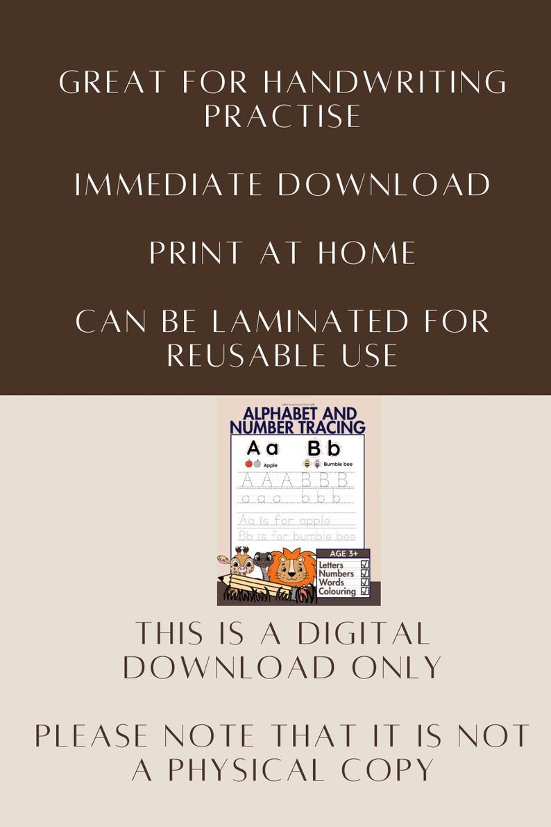 ABC Tracing Book for Kids | Alphabet Practice PDF | Number Tracing ...