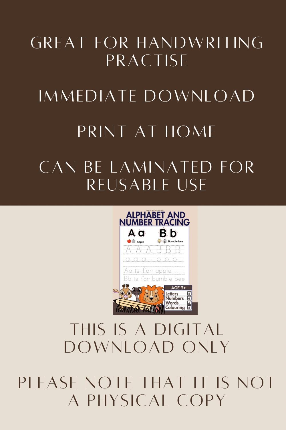 ABC Tracing Book for Kids | Alphabet Practice PDF | Number Tracing ...