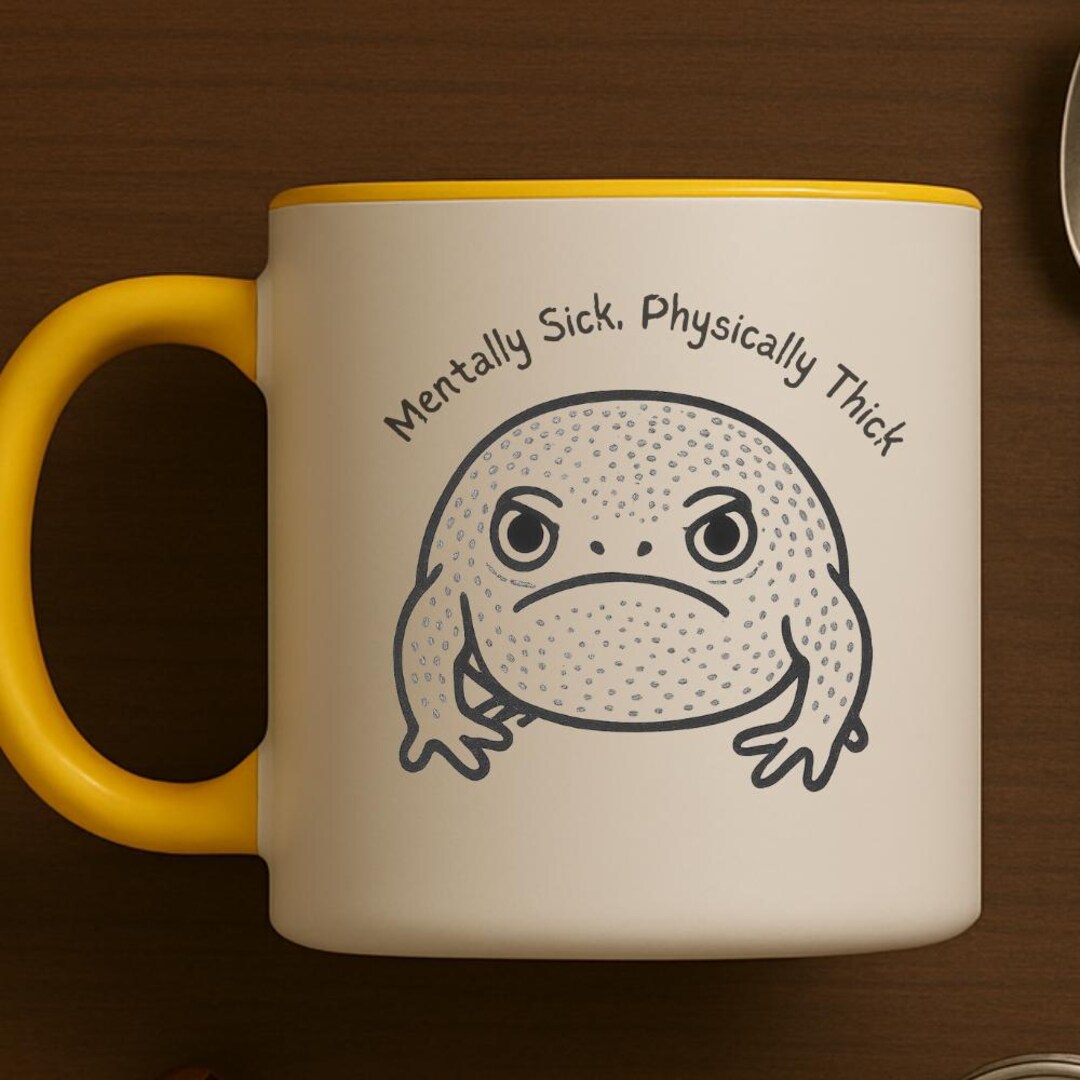 African Rain Frog Mug, Mental Health Awareness Coffee Cup, Novelty Gift ...