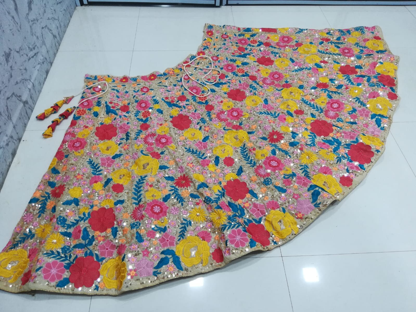 Designer Multicolor Lehenga Choli USA, Partywear Wedding Lehenga and ...